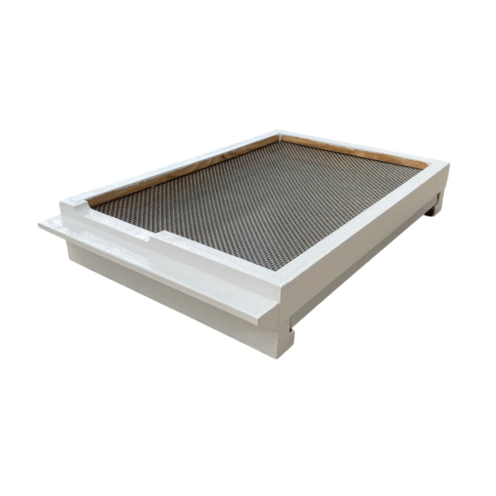 Ventilated/Mesh Beehive Base with Varroa Tray - Hot Wax Dipped & Paint ...