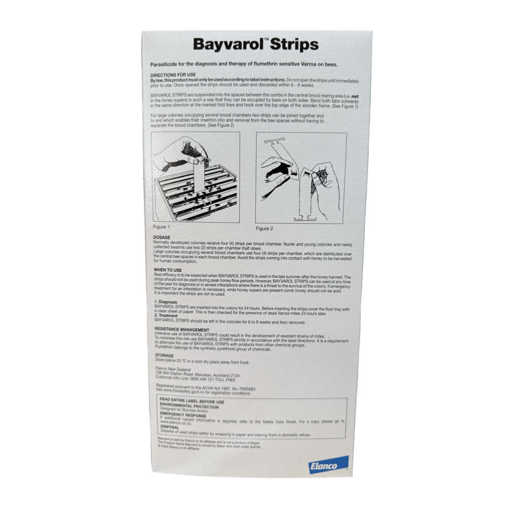 Bayvarol - Varroa Treatment - 20 Strips – Waggle & Forage