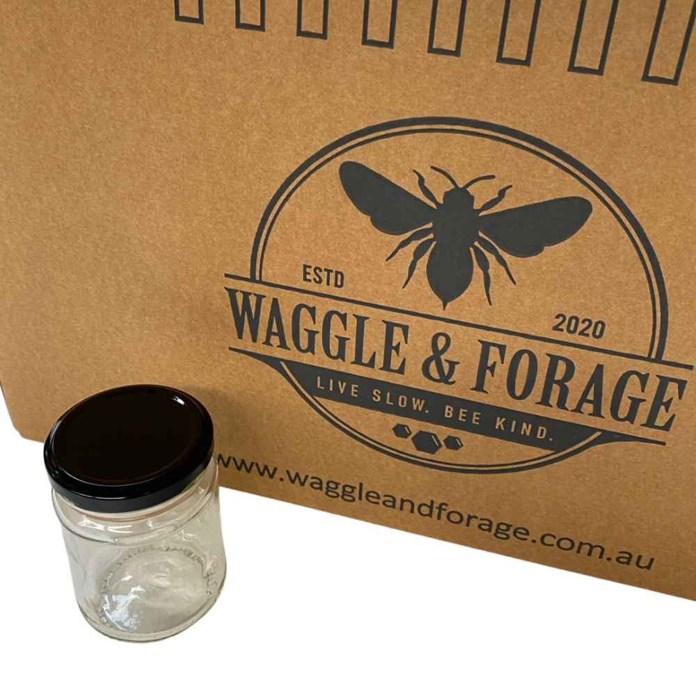 325g (250ml) Glass Honey Jar - Box 32 - Aust Made – Waggle & Forage